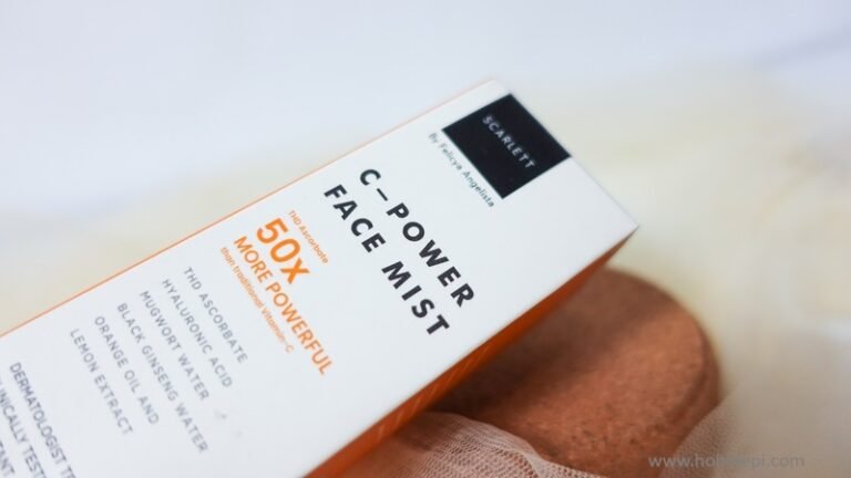 Review Scarlett C-Power Face Mist, Nyegerin Muka Biar Cling Kaya Biasmu